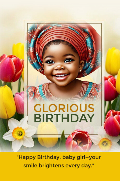 Copy of Glorious birthday | PosterMyWall