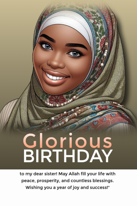 Glorious birthday Template | PosterMyWall