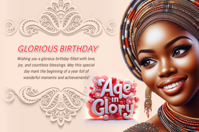 Glorious Birthday Template | PosterMyWall