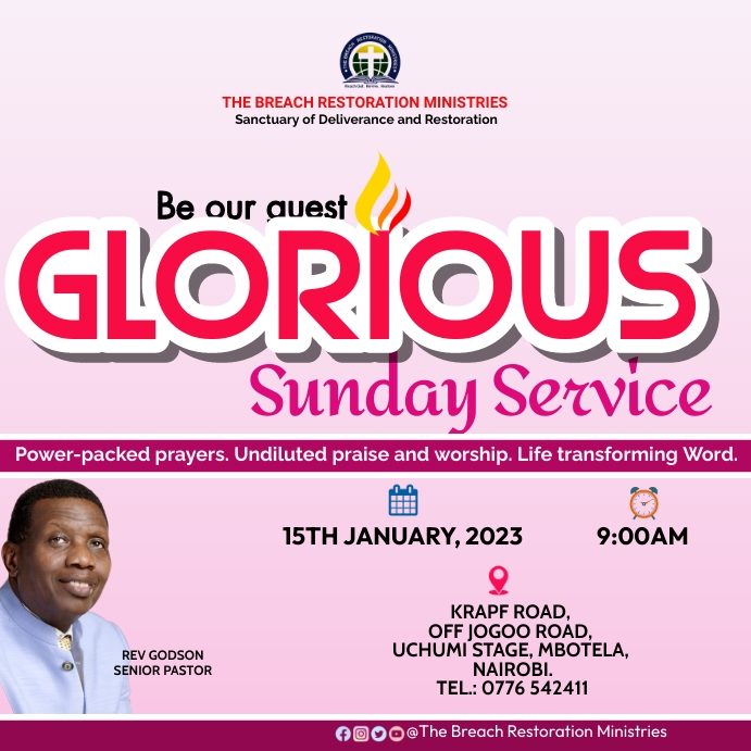 Glorious Sunday Template | PosterMyWall