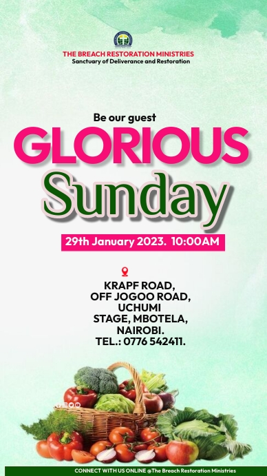 Copy of glorious sunday | PosterMyWall