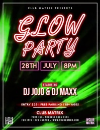GLOW PARTY Template | PosterMyWall