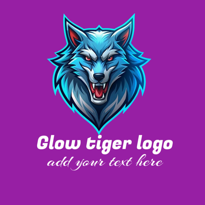Plantilla de Glow tiger logo | PosterMyWall