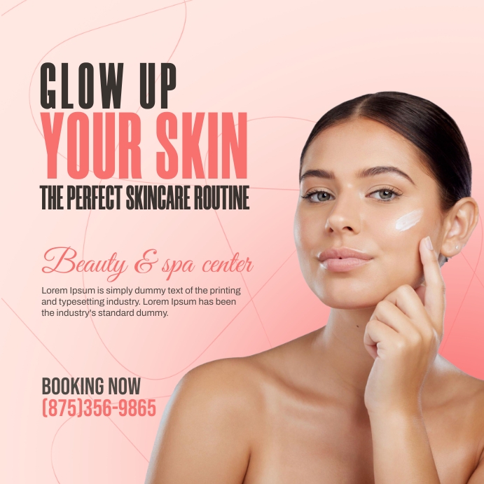 Glow Up Your Skin Offer Template | PosterMyWall
