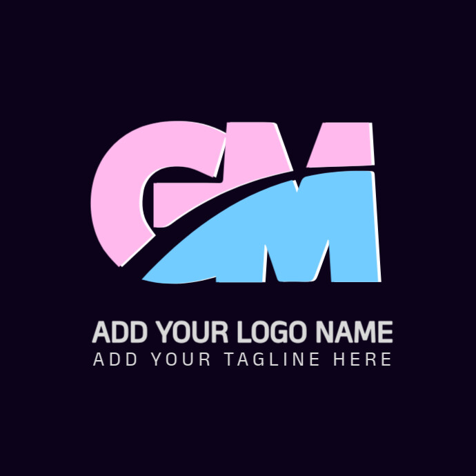 Gm-alphabet-join-letter-vector-monogram-creat Template | PosterMyWall