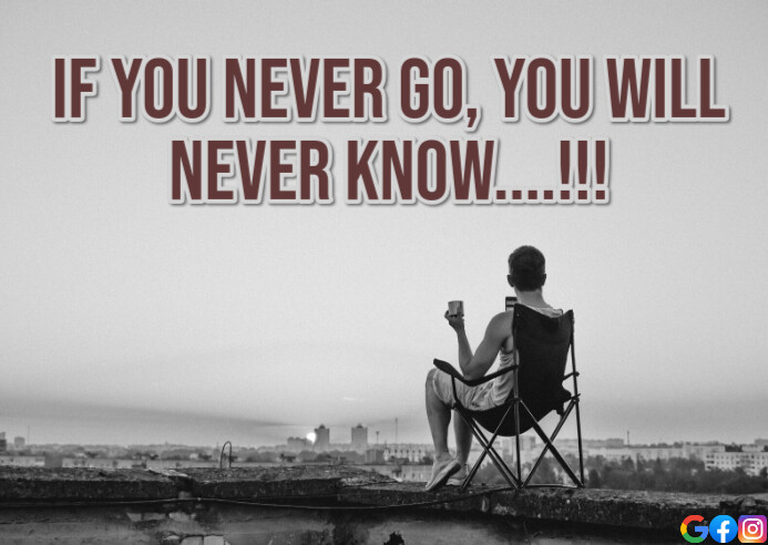 GO AND KNOW QUOTE TEMPLATE | PosterMyWall