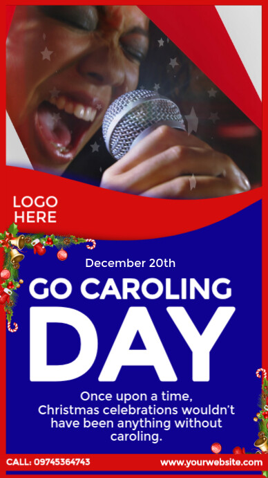 Copy of Go Caroling Day Design | PosterMyWall