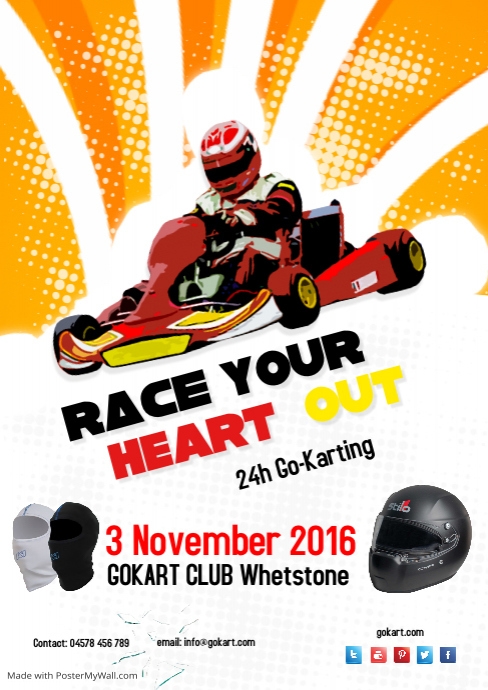 Copy of Go Karting Poster | PosterMyWall