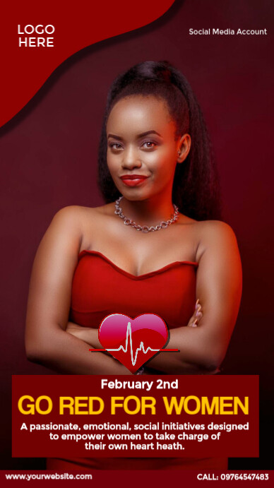 Copy of Go Red For Women Design | PosterMyWall