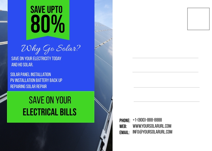 Go Solar Template | PosterMyWall