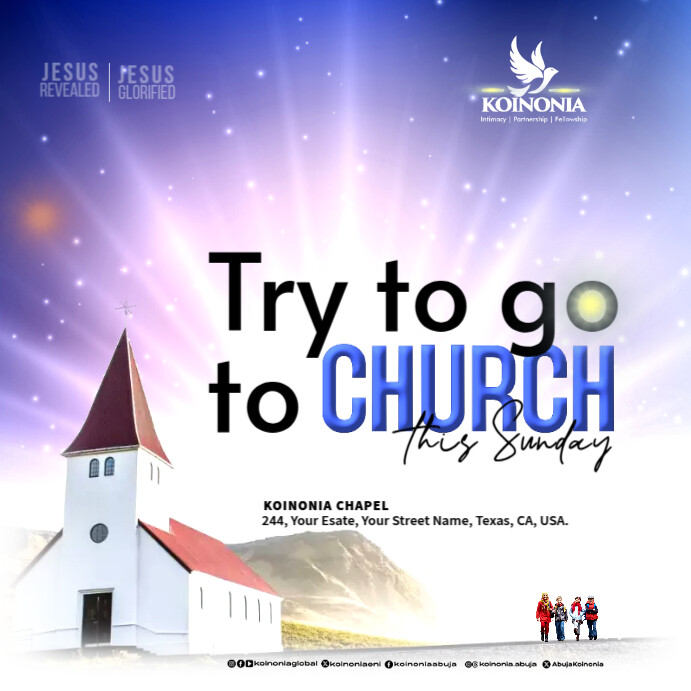 Go to Church Template | PosterMyWall