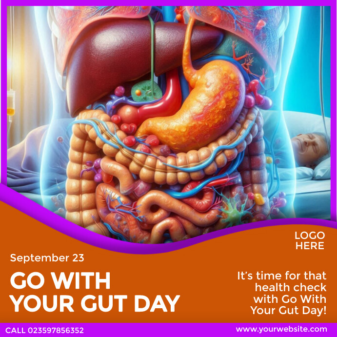 Copy of Go With Your Gut Day | PosterMyWall