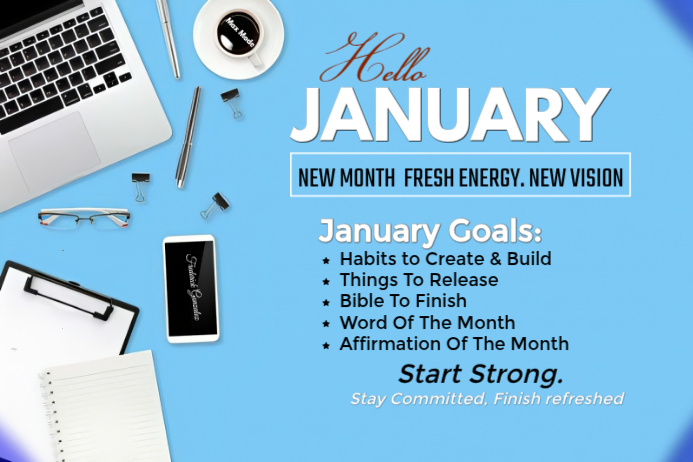 Goal setting Template | PosterMyWall