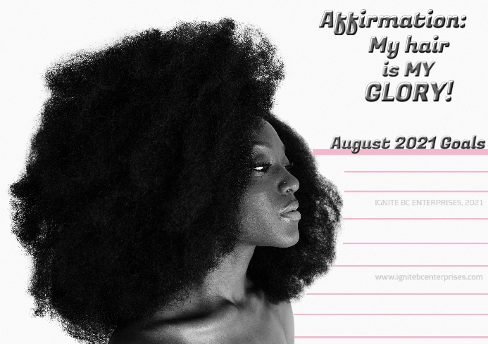 Plantilla de Goals: August 2021 Calendar | PosterMyWall