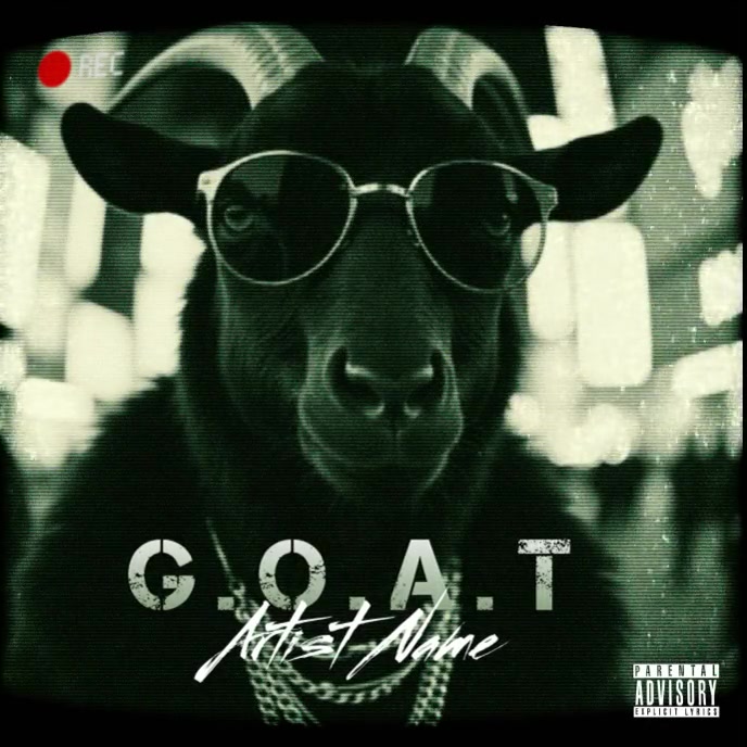 Goat Album Cover Обложка Альбома Template | PosterMyWall