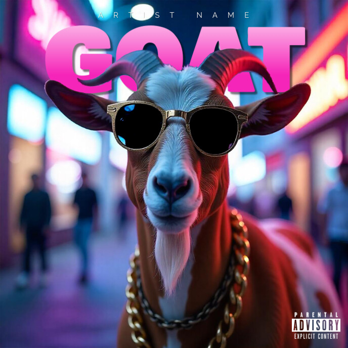 Copy of Goat Album Cover Обложка Альбома | PosterMyWall
