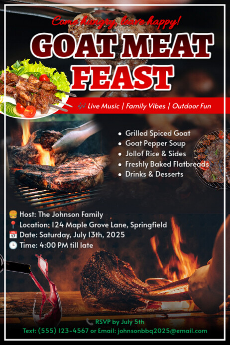 Copy of Goat Meat Fest Party | PosterMyWall