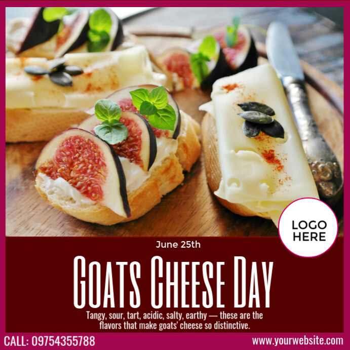 Copy of Goats Cheese Day | PosterMyWall