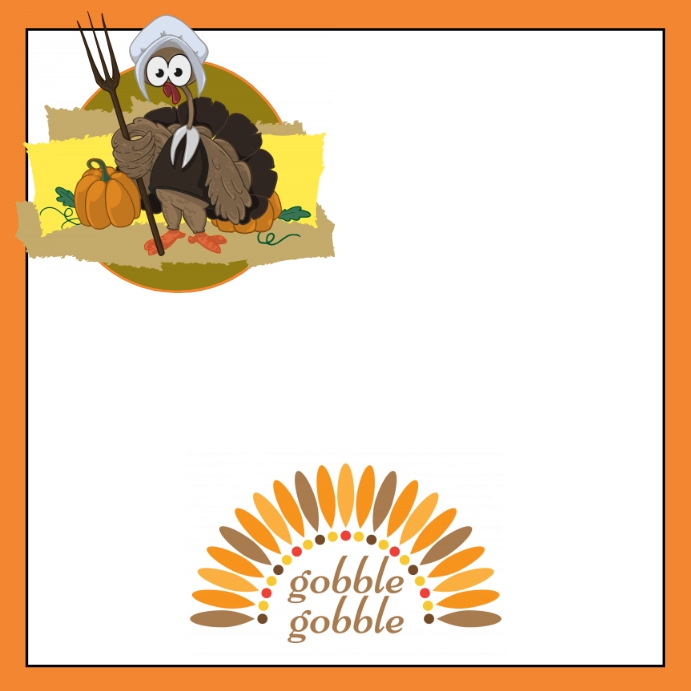 Gobble Gobble Background Template | PosterMyWall