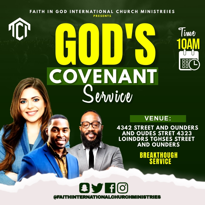 GOD'S COVENANT Template | PosterMyWall