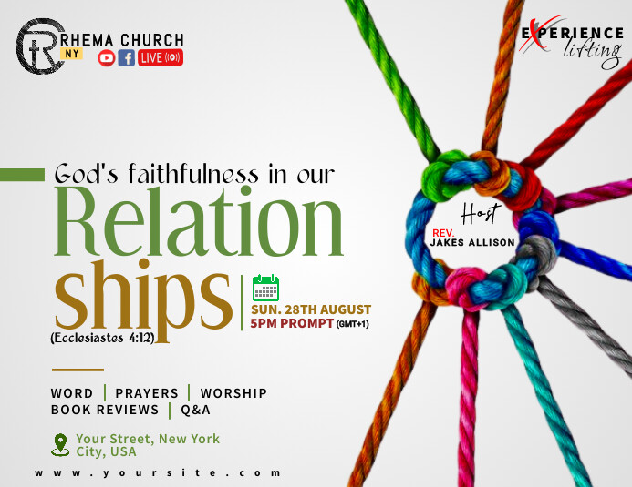 God's Faithfulness in our Relationships Template | PosterMyWall