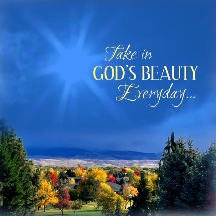 God's Beauty Template | PosterMyWall