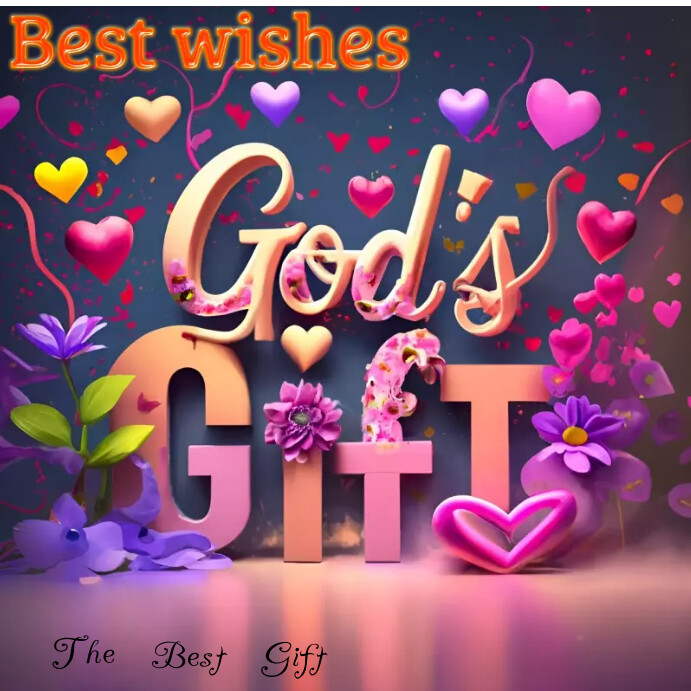 God's Gift Template | PosterMyWall