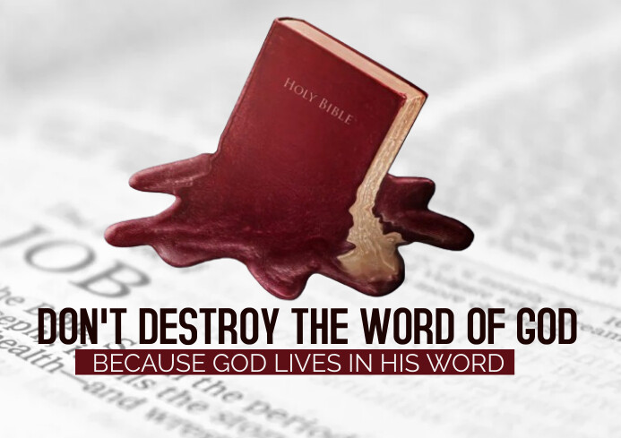 GOD'S WARNING Template | PosterMyWall