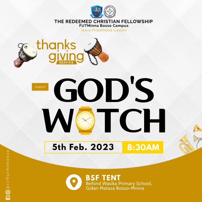 God's Watch Template | PosterMyWall