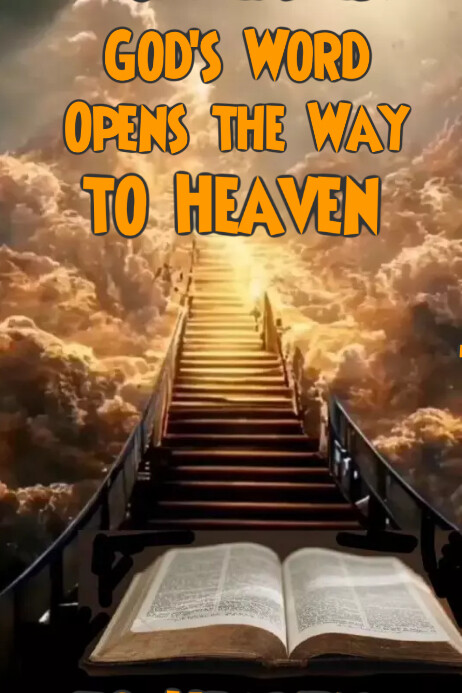 God's Word Opens the Way to Heaven Template | PosterMyWall
