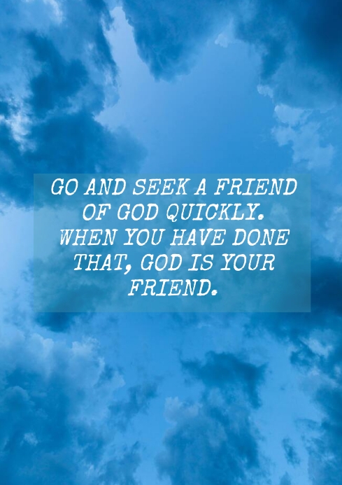 GOD AND FRIEND QUOTE TEMPLATE | PosterMyWall