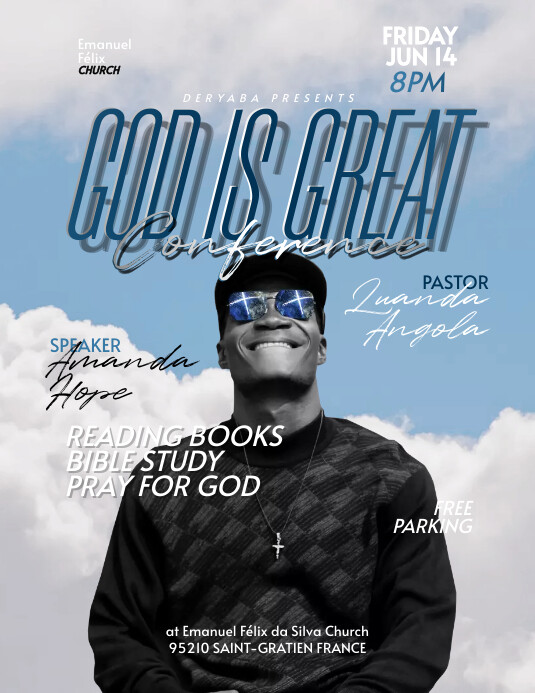 Copy of God Bible Church Christ Cloud Flyer | PosterMyWall