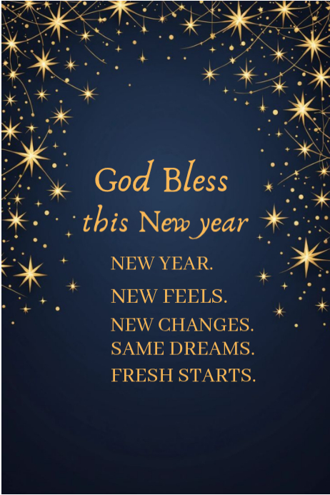 God bless this new year Template | PosterMyWall