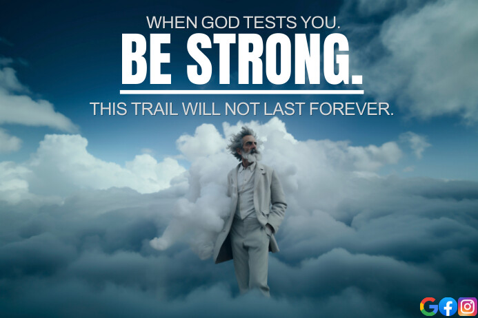 GOD FOREVER QUOTE TEMPLATE | PosterMyWall