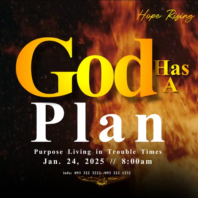 God Has A Plan Video Template | PosterMyWall
