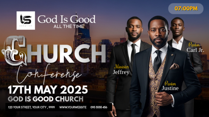 Plantilla de God Is Good Church Conference | PosterMyWall
