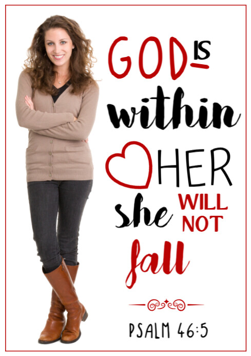 God is within Her Template | PosterMyWall