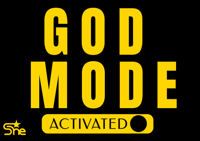 god mode tshirt Template | PosterMyWall