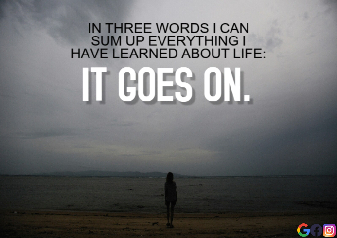 Plantilla de GOES ON QUOTE TEMPLATE | PosterMyWall