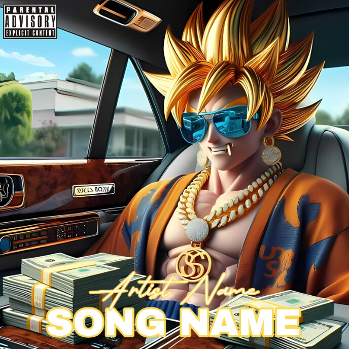 Goku Album Cover Template | PosterMyWall