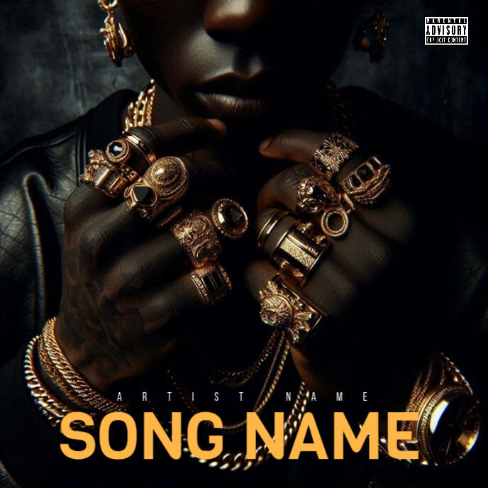 Gold album cover Template | PosterMyWall