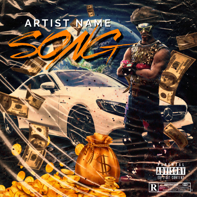 GOLD Album Cover music art trap mixtape rap Template | PosterMyWall