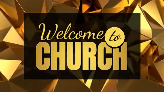 Gold and black Welcome To Church Intro Slideshow Animation Digital ...