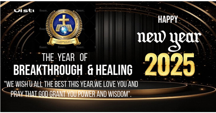 Gold and white 2025 new year design Template | PosterMyWall