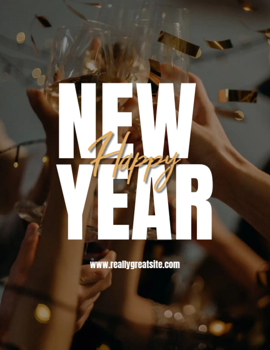 Gold Black Elegant Happy New Year 2026 Instagram Post Template ...