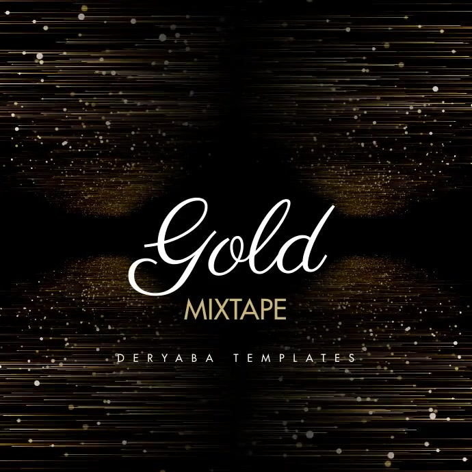Gold Black Video Album Cover Template | PosterMyWall