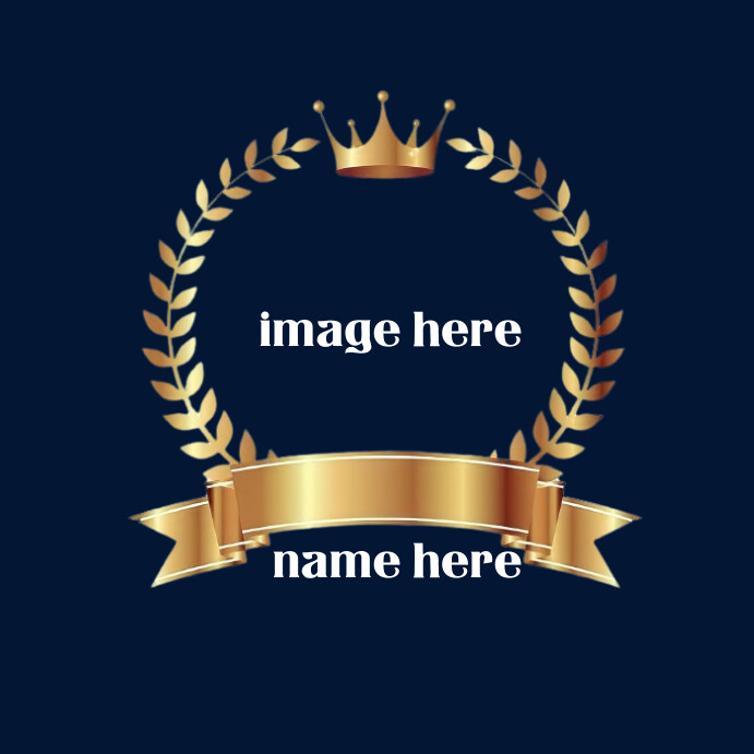 Gold border Template | PosterMyWall