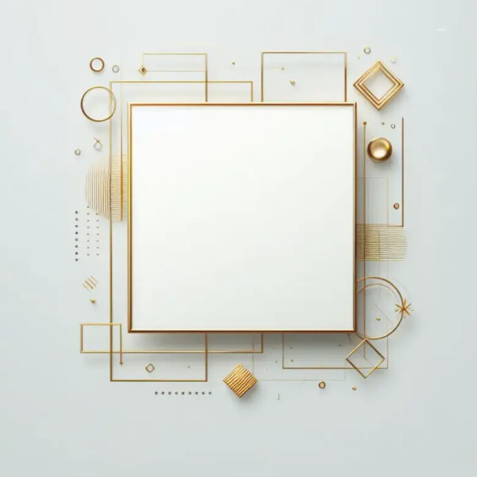 Gold border frame Template | PosterMyWall