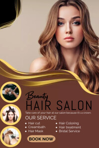 Hair Dressing Salon Style Flyer Template | PosterMyWall