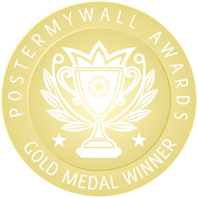 Gold Circle Wreath Award Medal Icon Badge Logo Maker Online Template ...